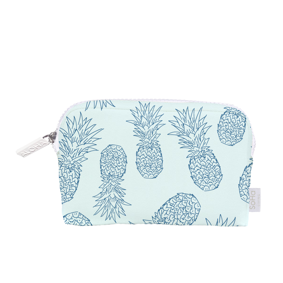 *Scattered Pineapples Neoprene Zipper Pouch – SoHa Living