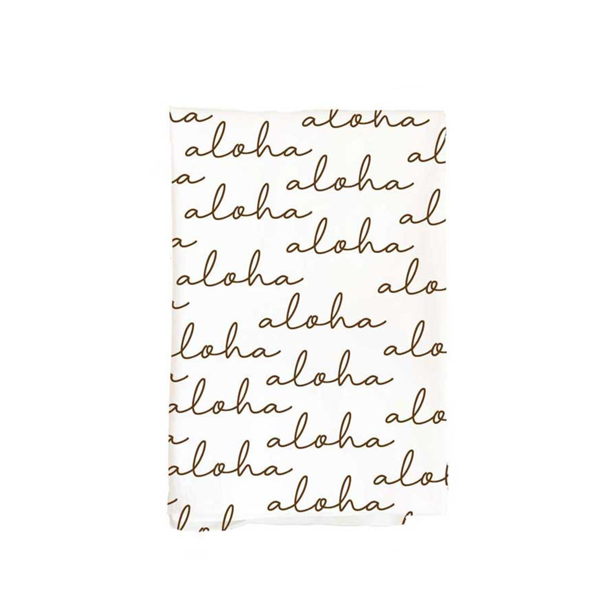 Aloha Script Flour Sack Kitchen Towel – SoHa Living