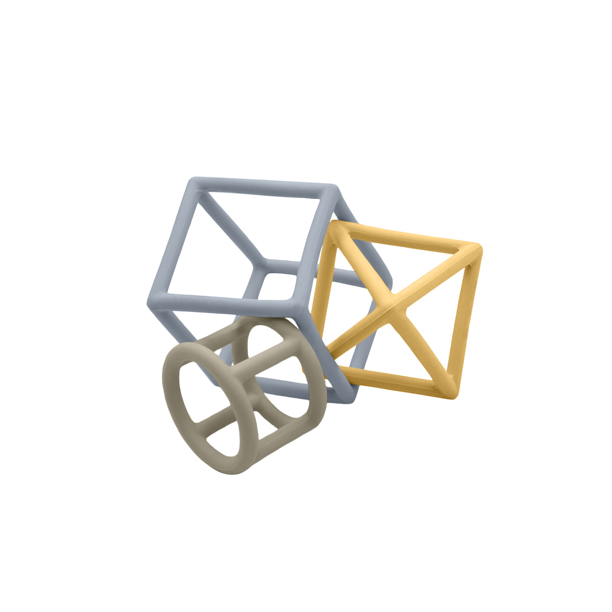 Silicone Teether Shapes, Grey – SoHa Living