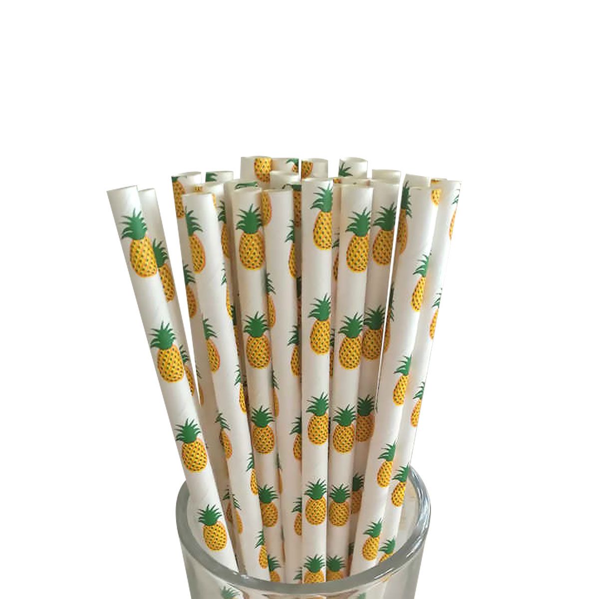 *Paper Straw Pack of 25, Pineapples – SoHa Living