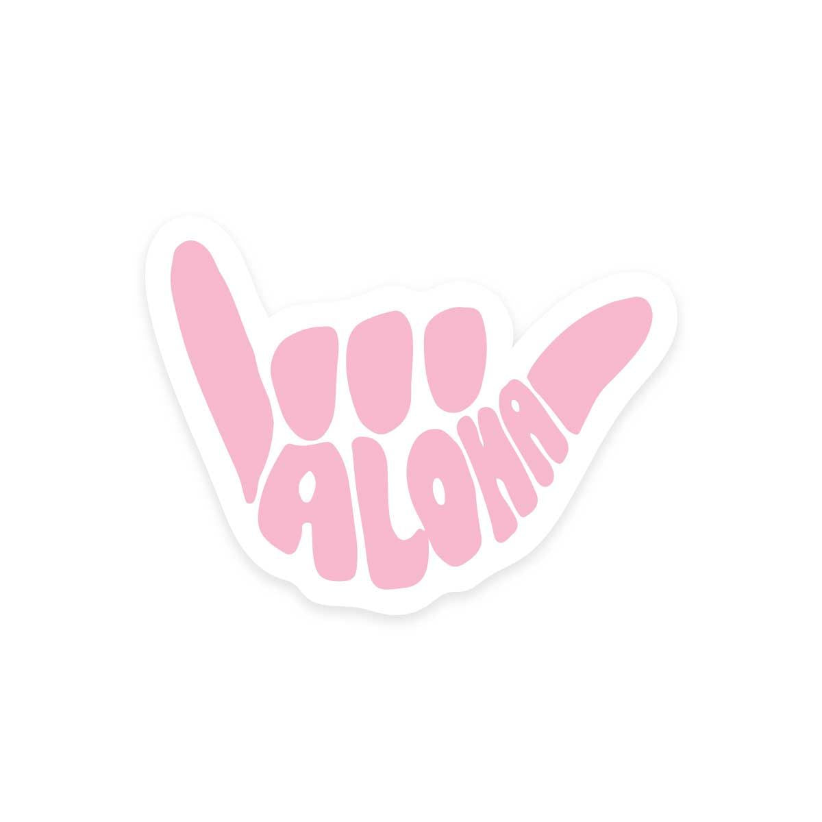 Shaka Aloha Sticker, Pink – SoHa Living