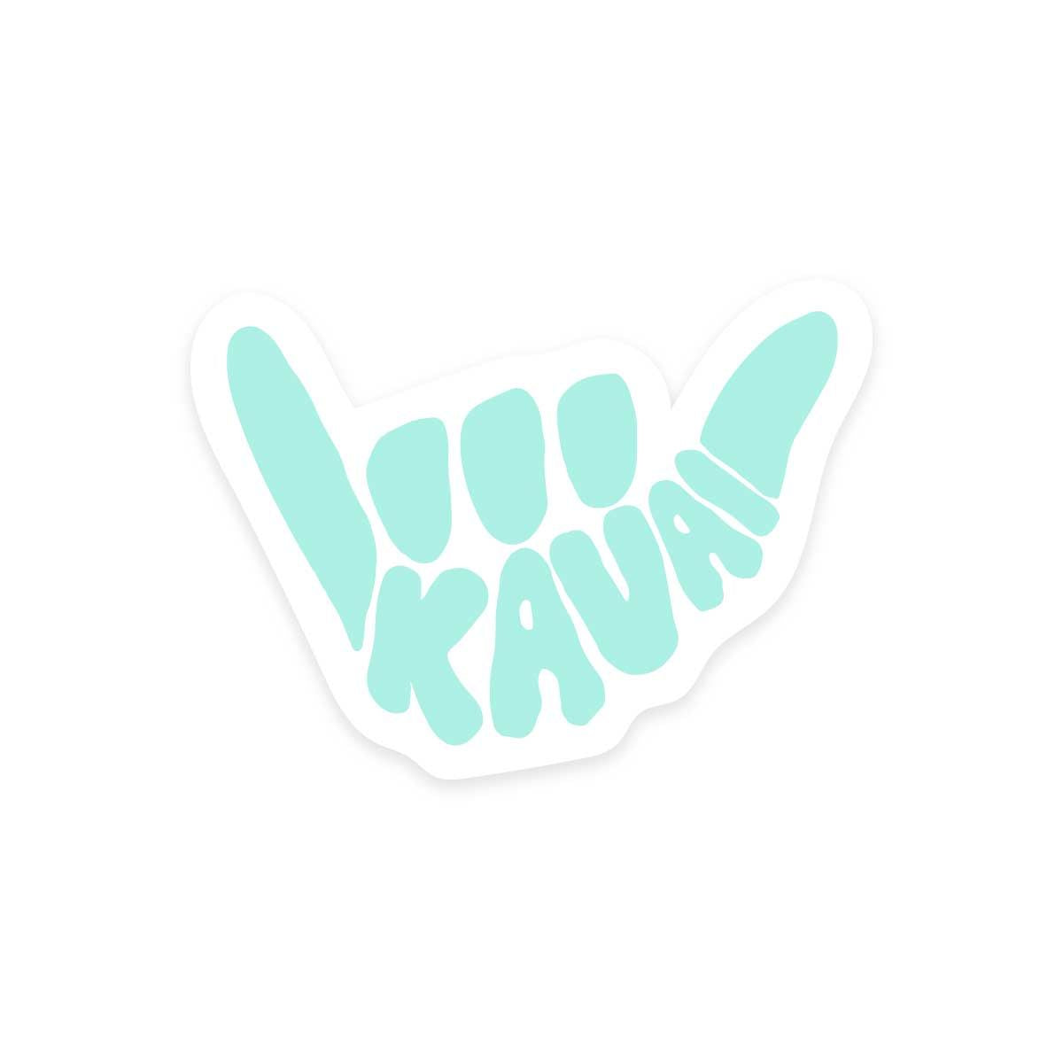 Shaka Kauai Sticker, Turquoise – SoHa Living