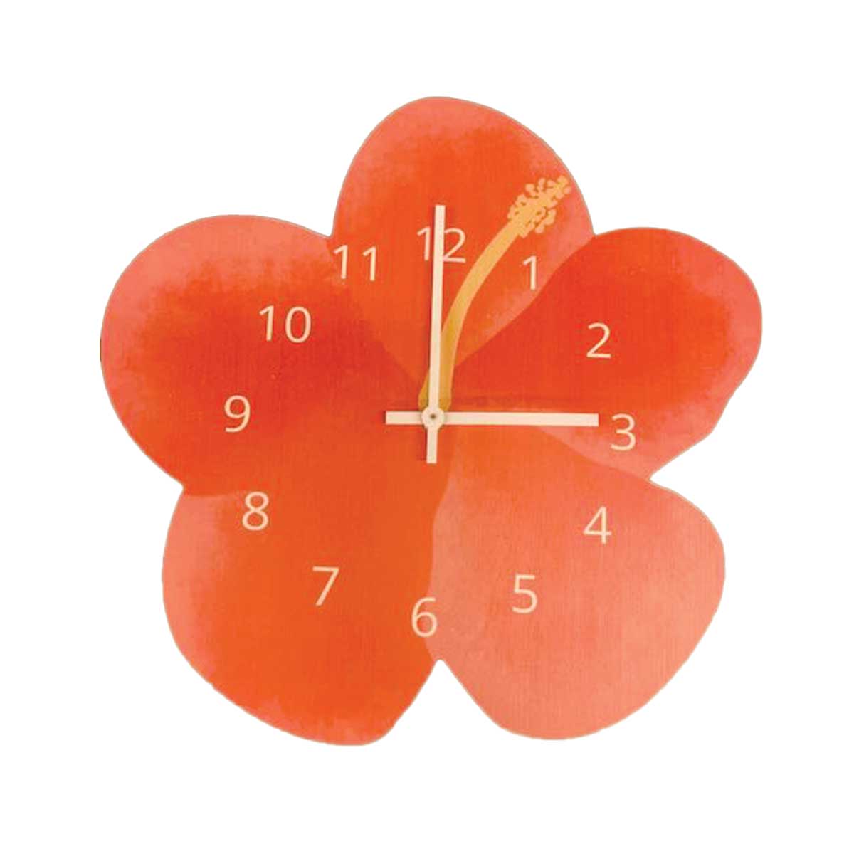 Red Hibiscus Clock – SoHa Living