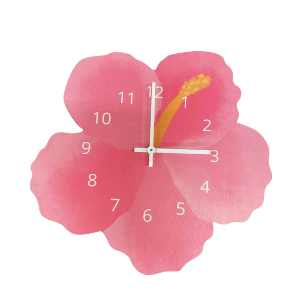 Pink Hibiscus Clock – SoHa Living