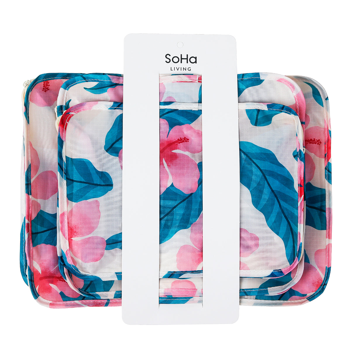 Hibiscus Flower Packing Cubes, Set of 3 – SoHa Living