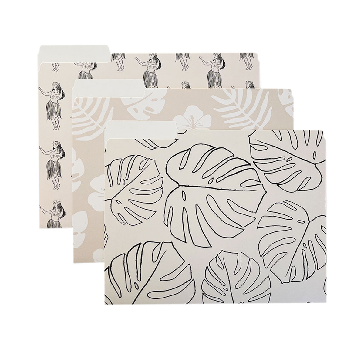 Hula Girls File Folders, Set of 3 – SoHa Living