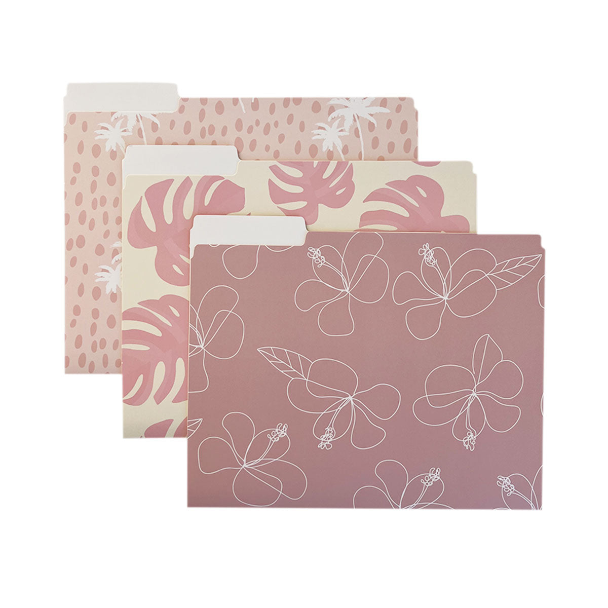 Pink Paradise File Folders, Set of 3 – SoHa Living