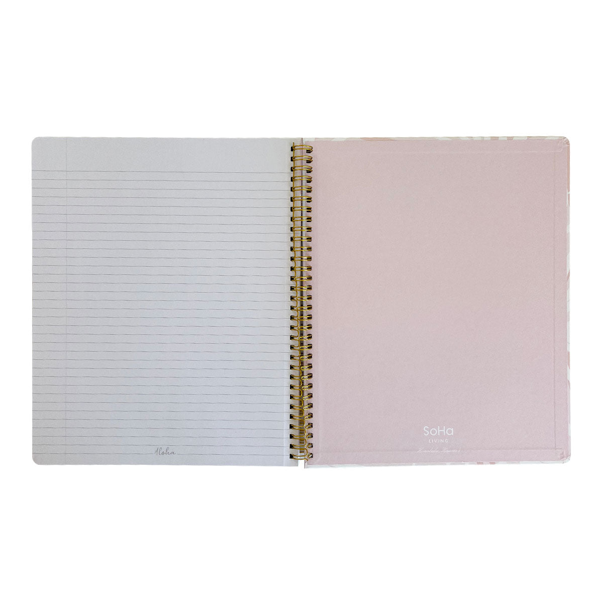Fan Palm Pink Spiral Notebook – SoHa Living
