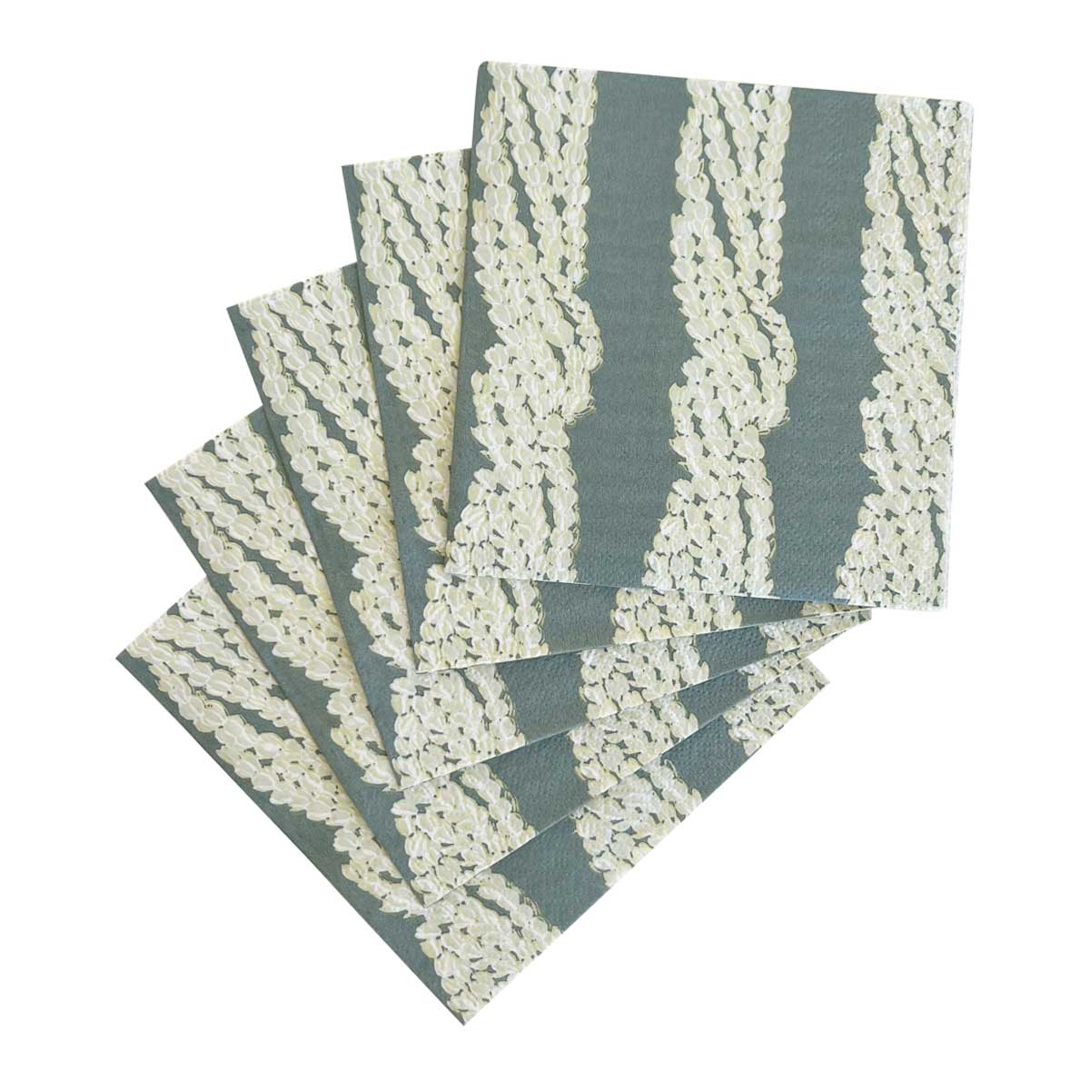 Twisted Pikake Cocktail Napkins, Blue – SoHa Living