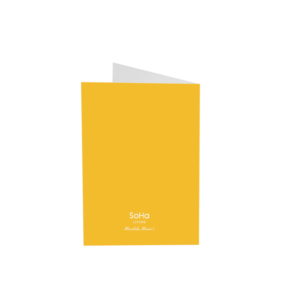 Yellow Tropical Plants Greeting Card – SoHa Living