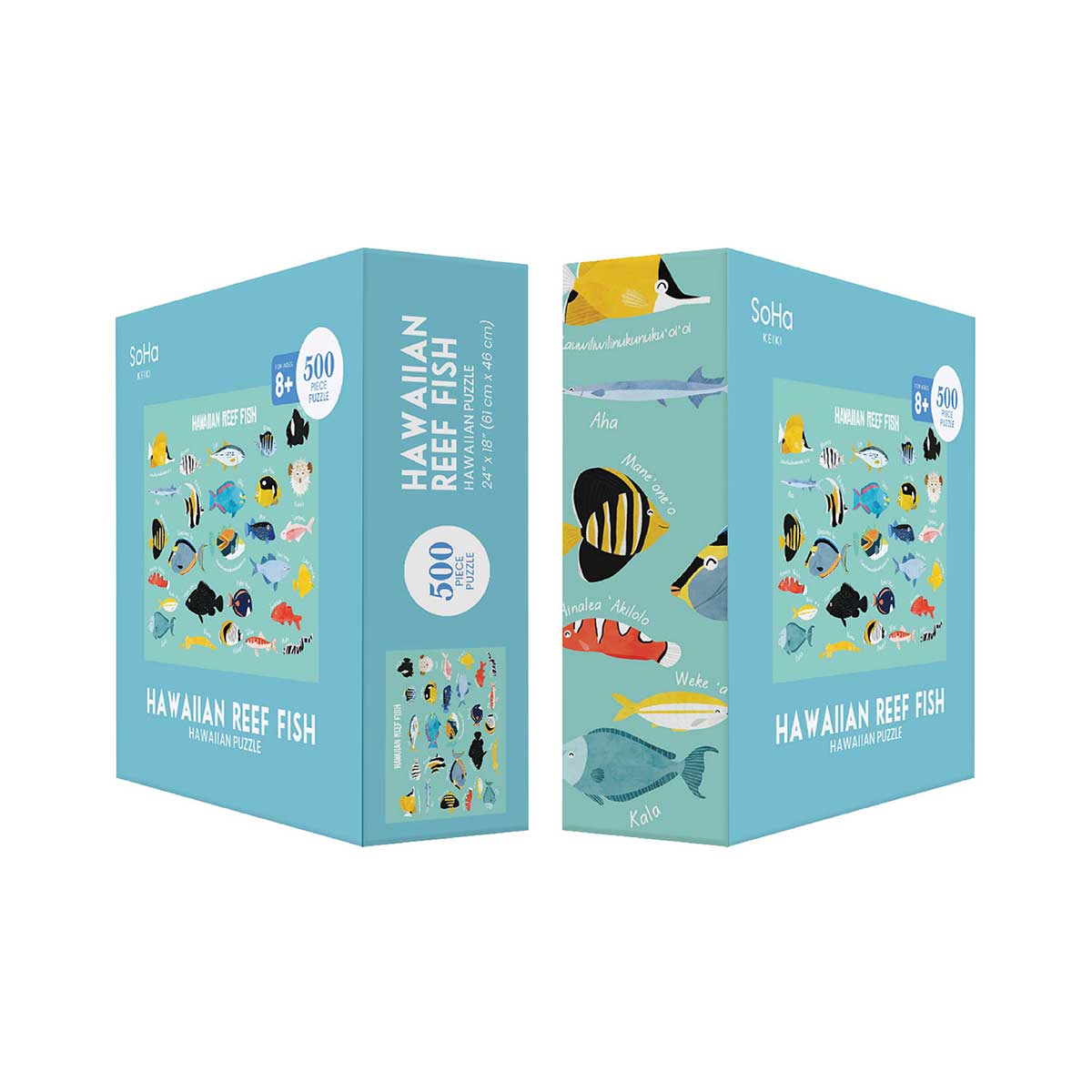 Hawaiian Reef Fish Rectangle Puzzle, 500pcs – SoHa Living