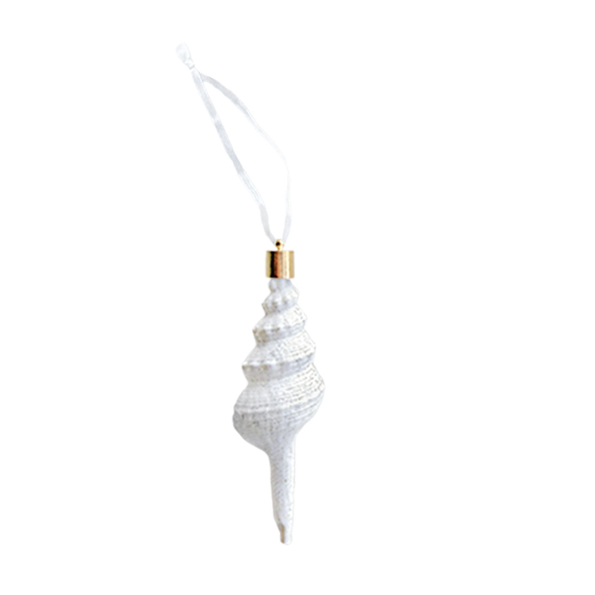 Spindle Shell Ornament with Glitter – SoHa Living