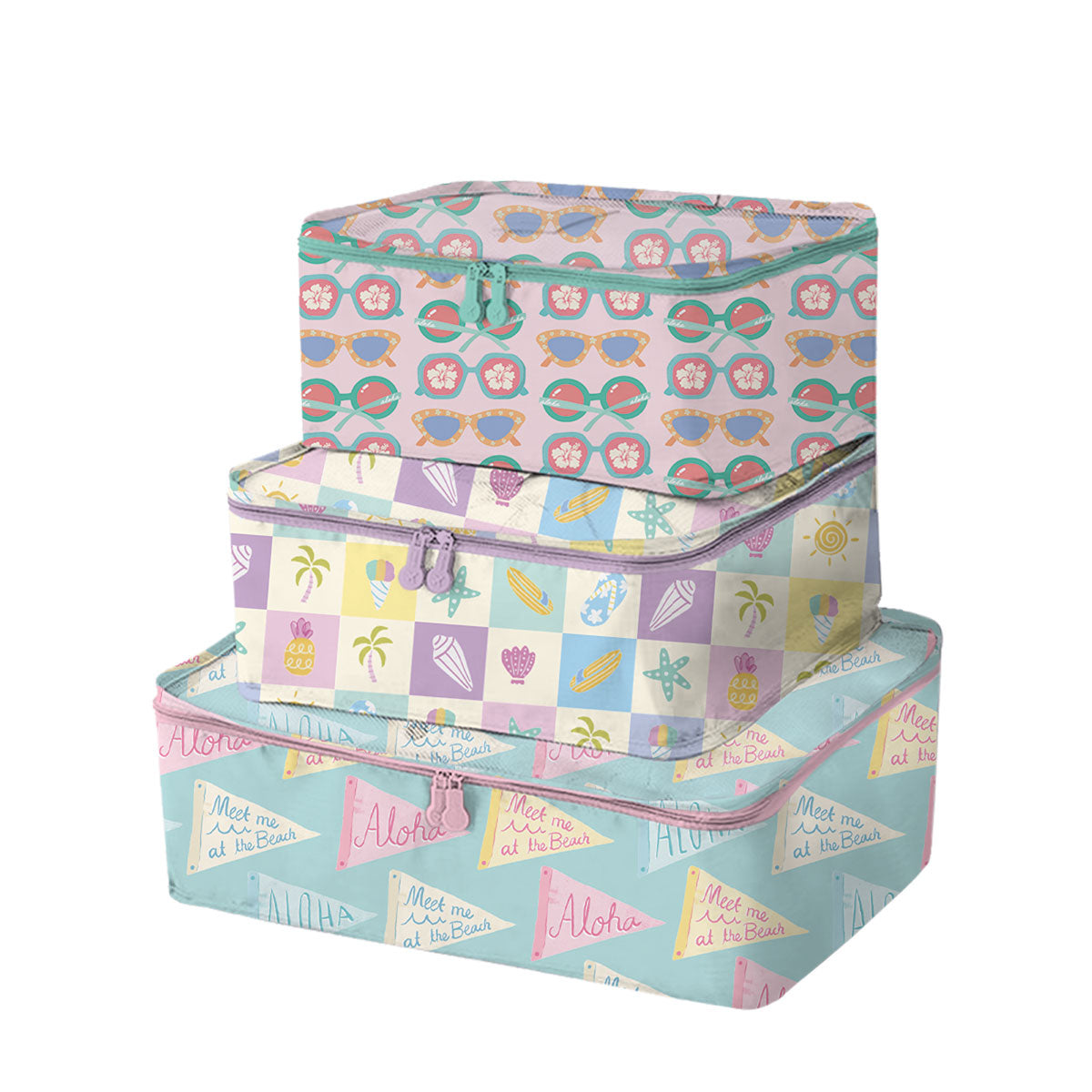 Aloha and Preppy Packing Cubes, Set of 3 – SoHa Living