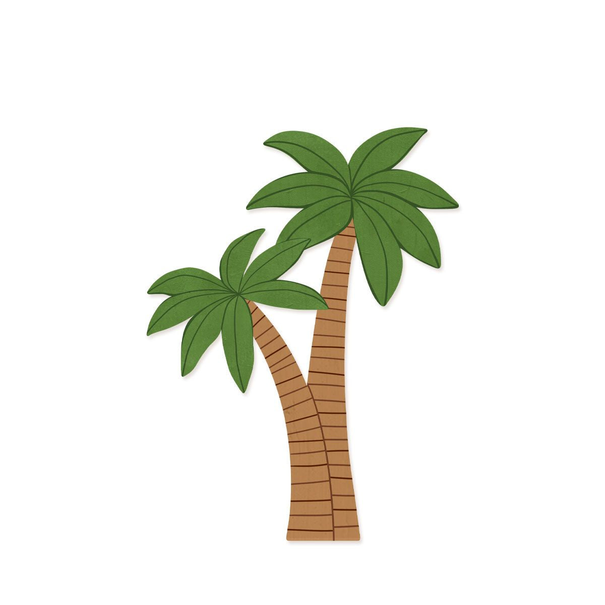 Double Palm Tree Wood Shape – SoHa Living
