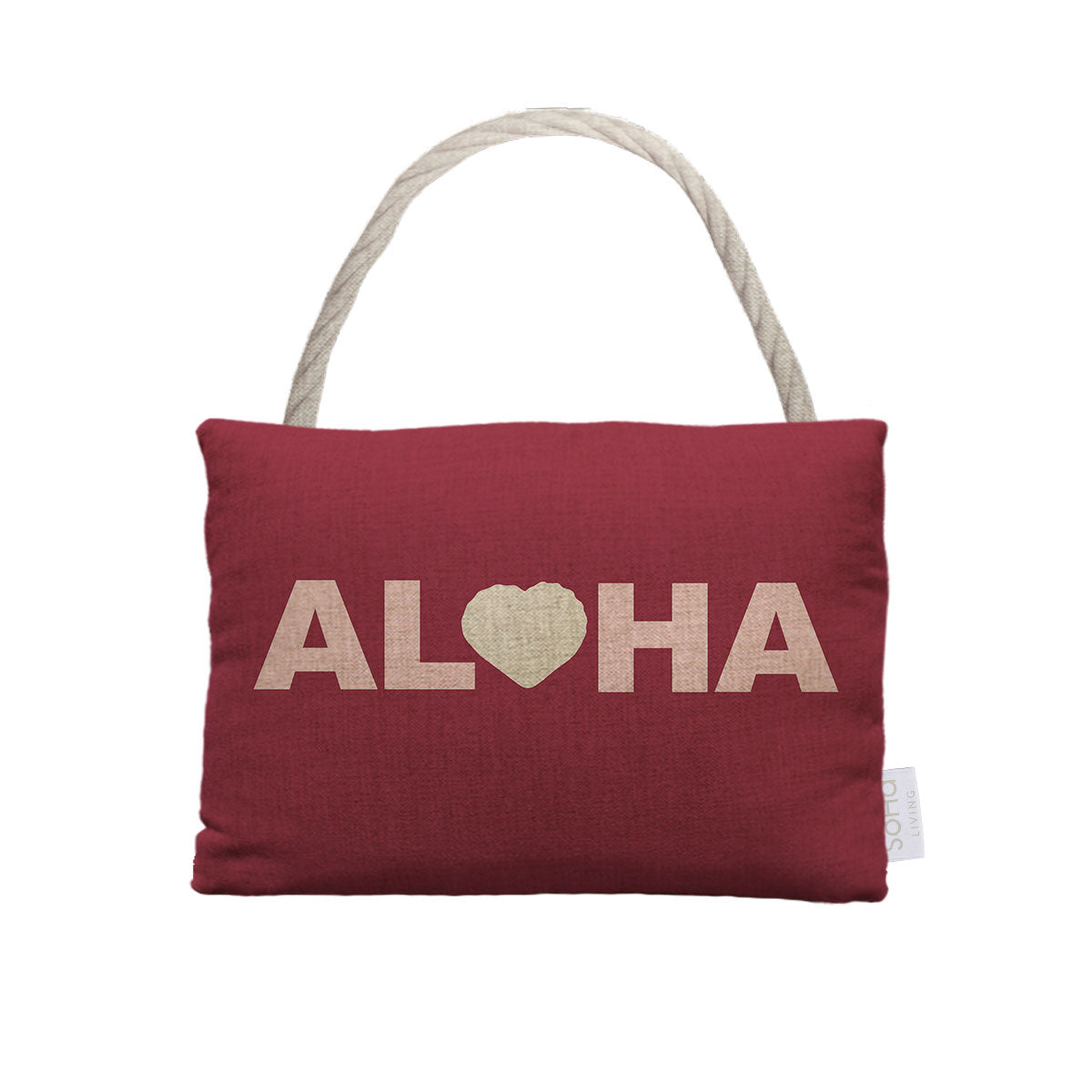 Aloha Shell Maroon Door Hanger – SoHa Living
