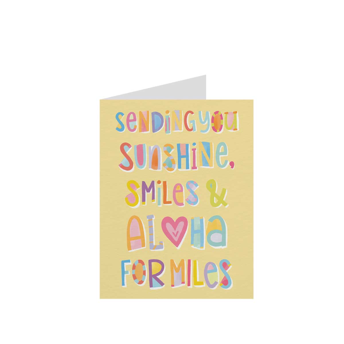 Sending Sunshine Smiles Aloha Greeting Card – SoHa Living