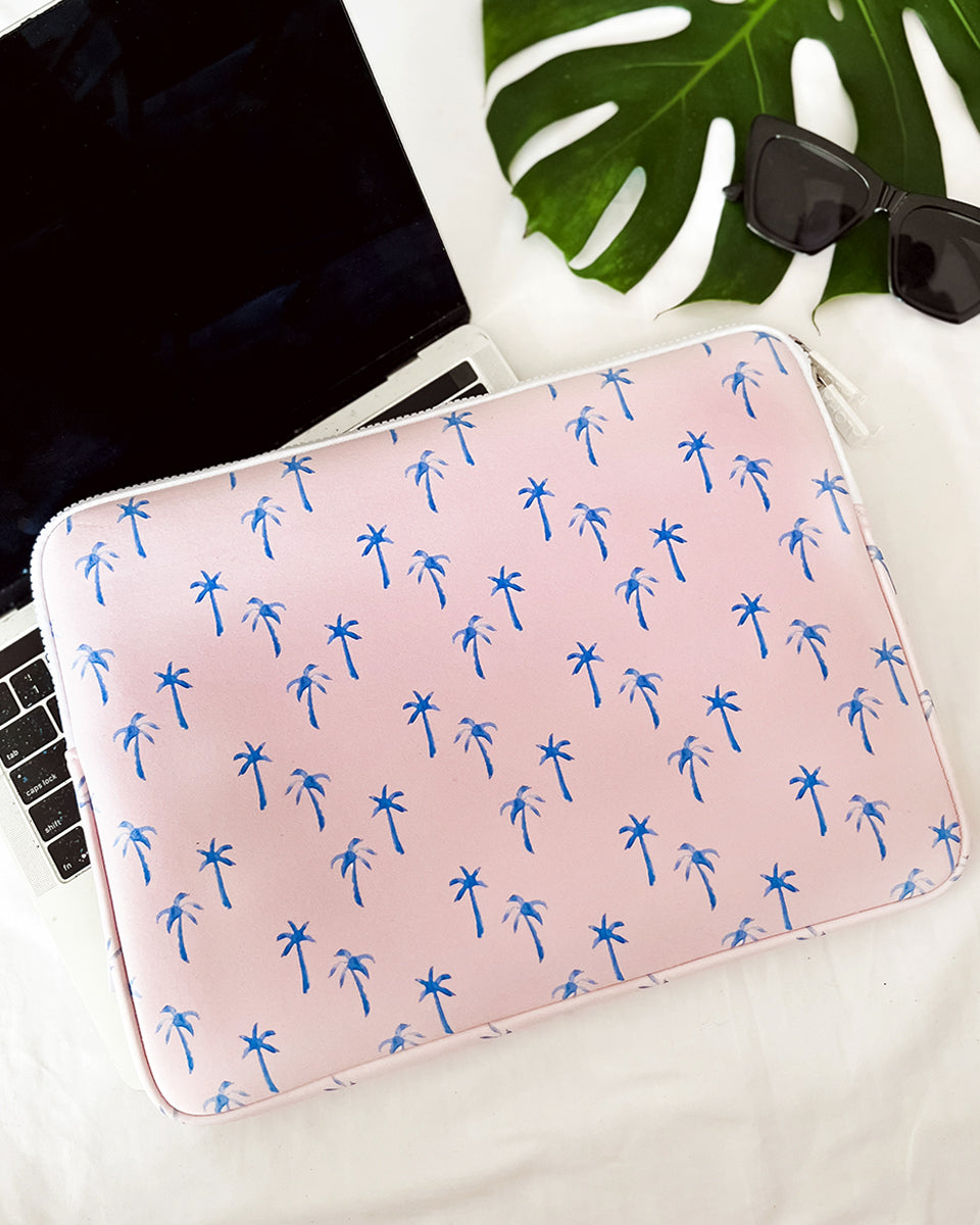*14in Palms on Pink Laptop Case – SoHa Living