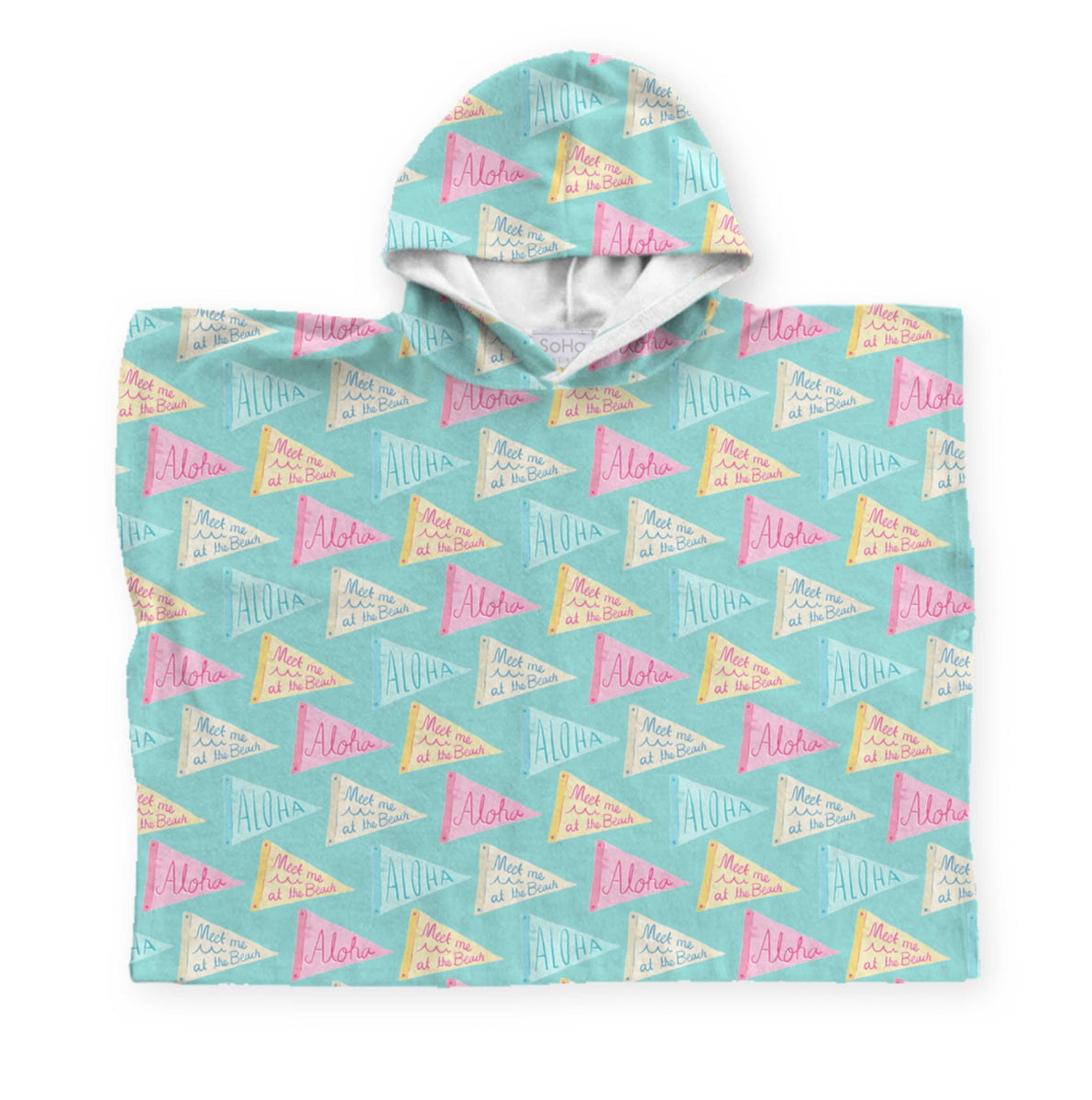 Preppy Flags Keiki Poncho – SoHa Living