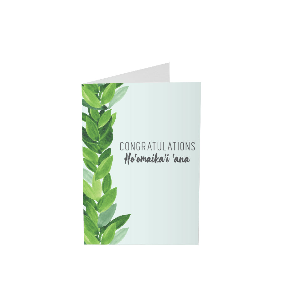 Congratulations Maile Lei Greeting Card – SoHa Living