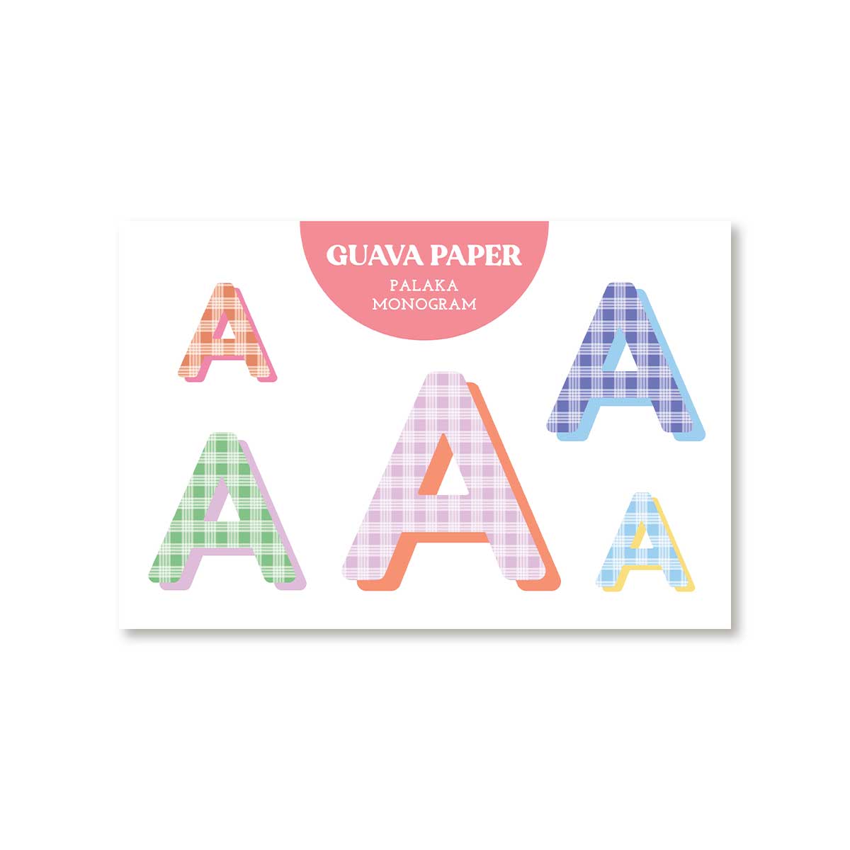 4x6in Palaka Monogram Sticker Sheet – SoHa Living