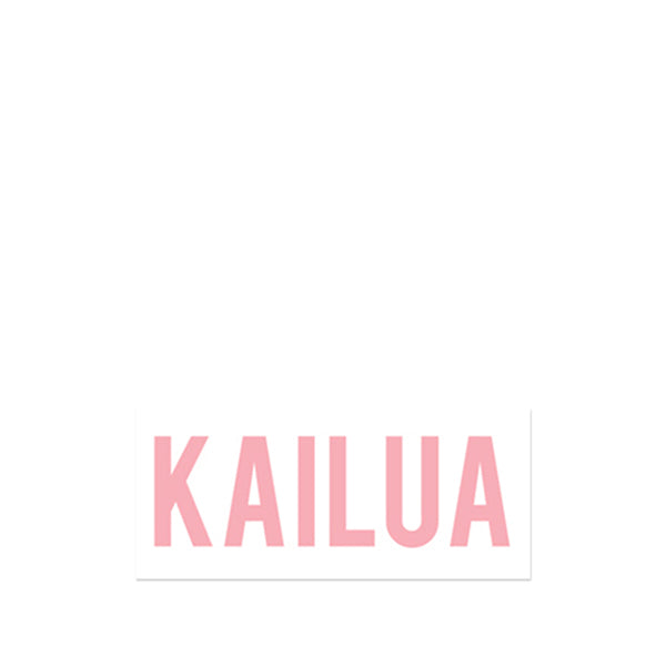 Pink KAILUA Sticker – SoHa Living