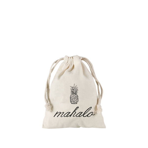 3"x5" Pineapple Mahalo Cursive Pouch – SoHa Living