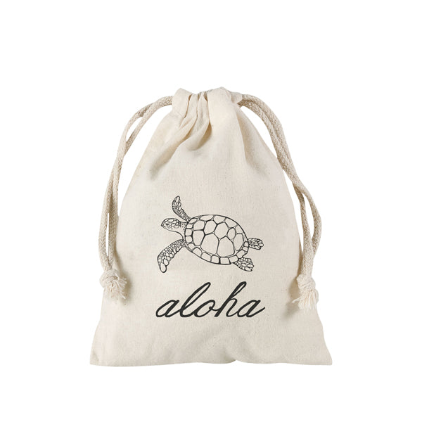 5"x8" Sea Turtle Aloha Cursive Pouch – SoHa Living