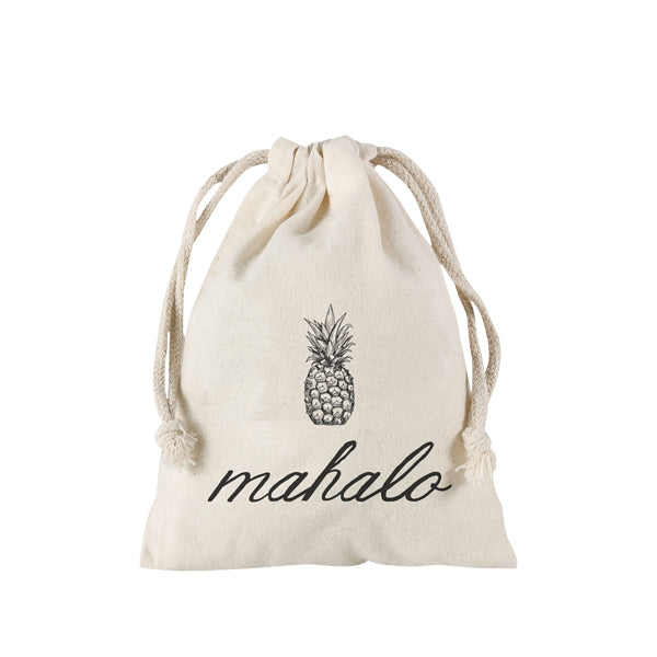 5"x8" Pineapple Mahalo Cursive Pouch – SoHa Living