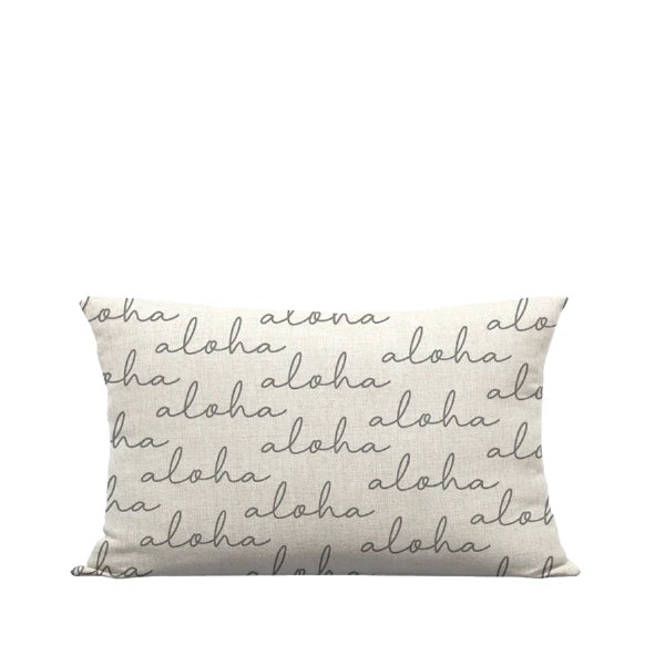 12x20in Aloha Script Pillow Cover – SoHa Living