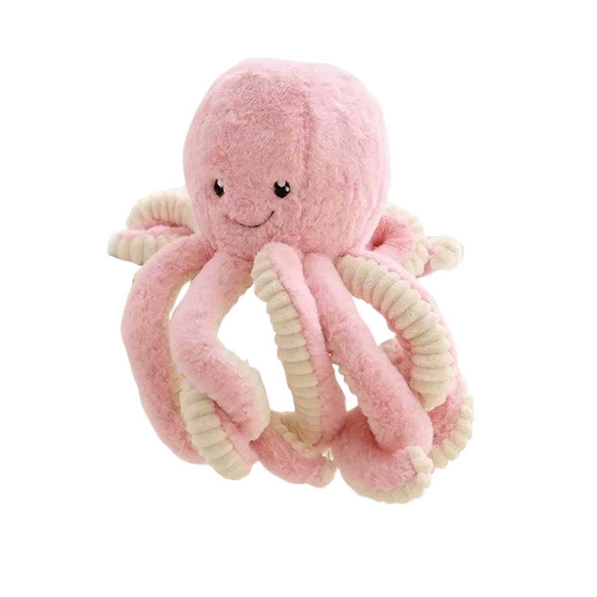 15.7in Octopus Plush Toy, Pink – SoHa Living