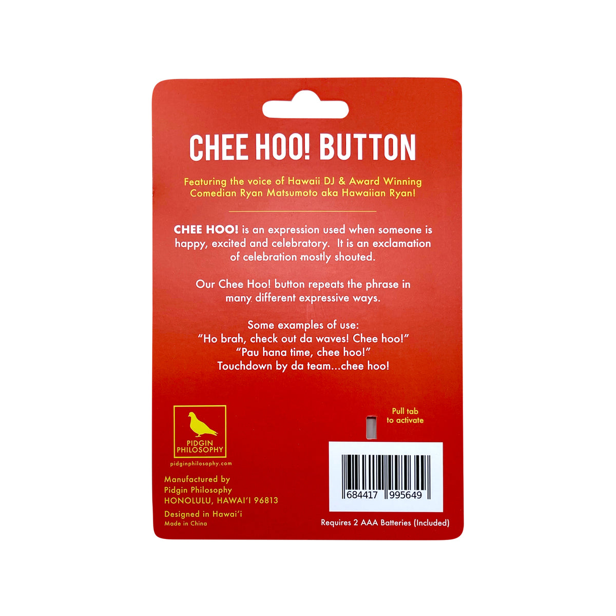 Chee Hoo! Single Button – SoHa Living