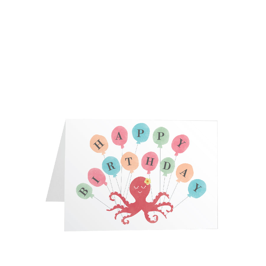 Happy Birthday (Octopus) Greeting Card – SoHa Living
