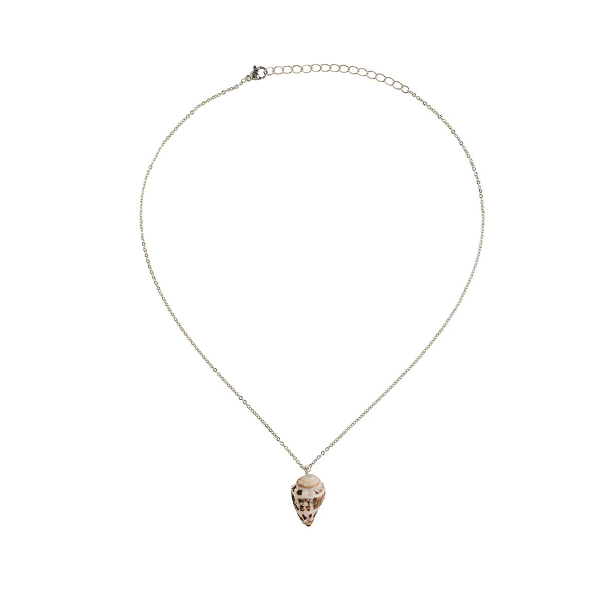 16in Hebrew Shell Pendant Necklace, Silver – SoHa Living