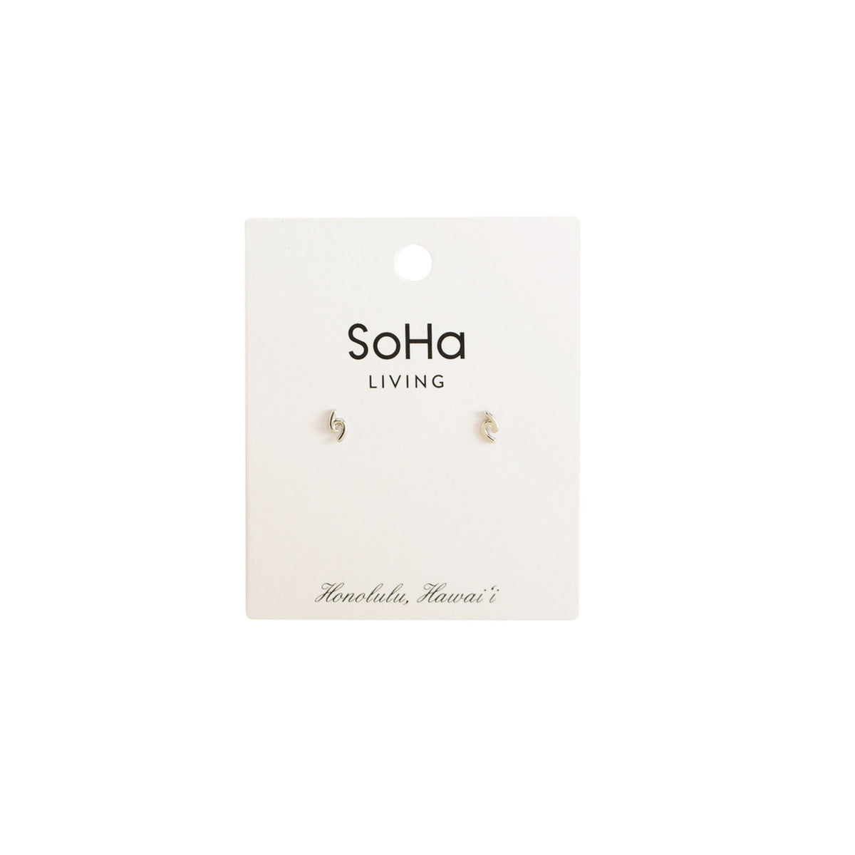 Mini Wave Stud, Silver – SoHa Living